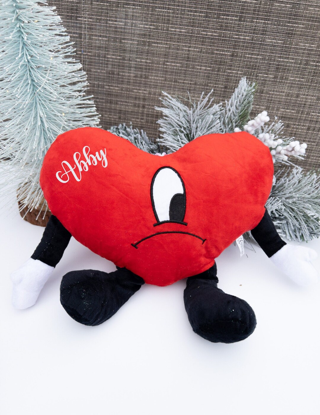 Personalized Bad Bunny Heart Bad Bunny Keychain - Etsy