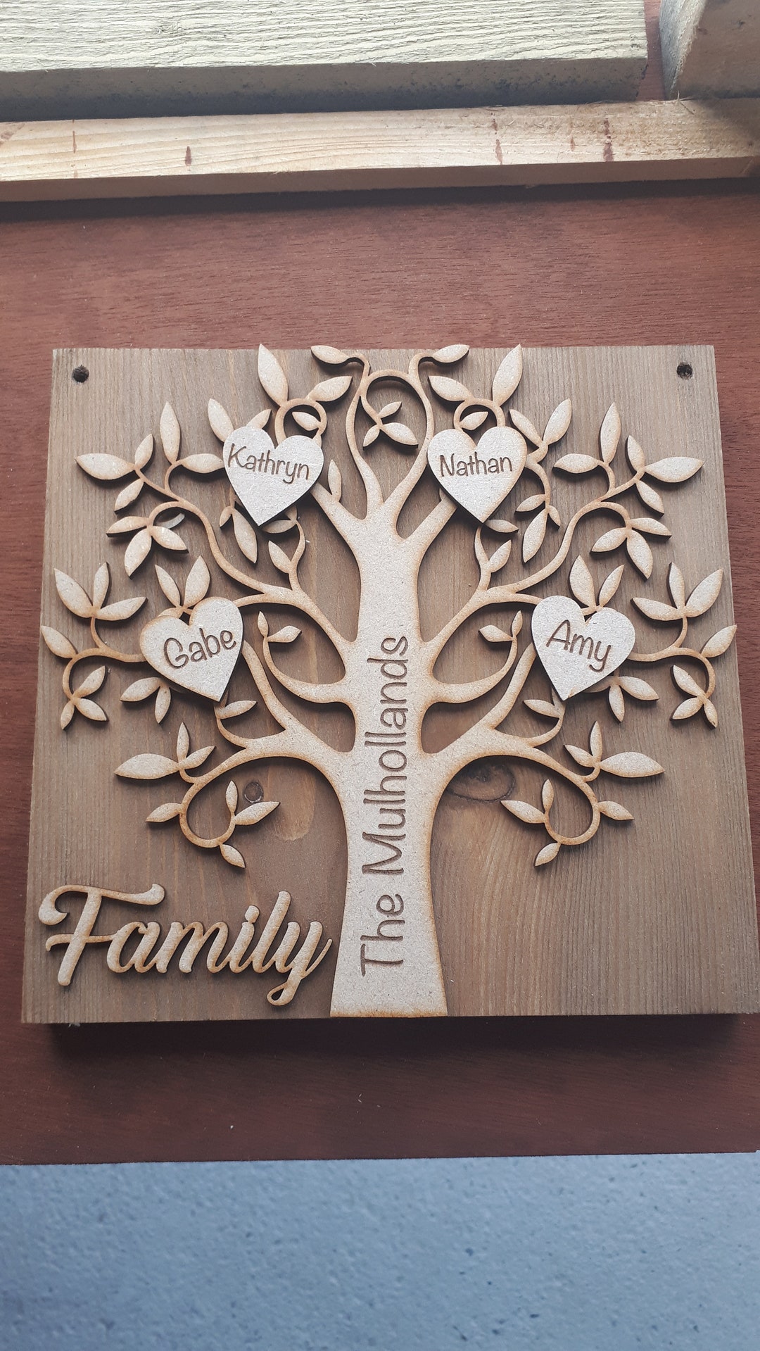 Family Tree Wooden Design - Etsy