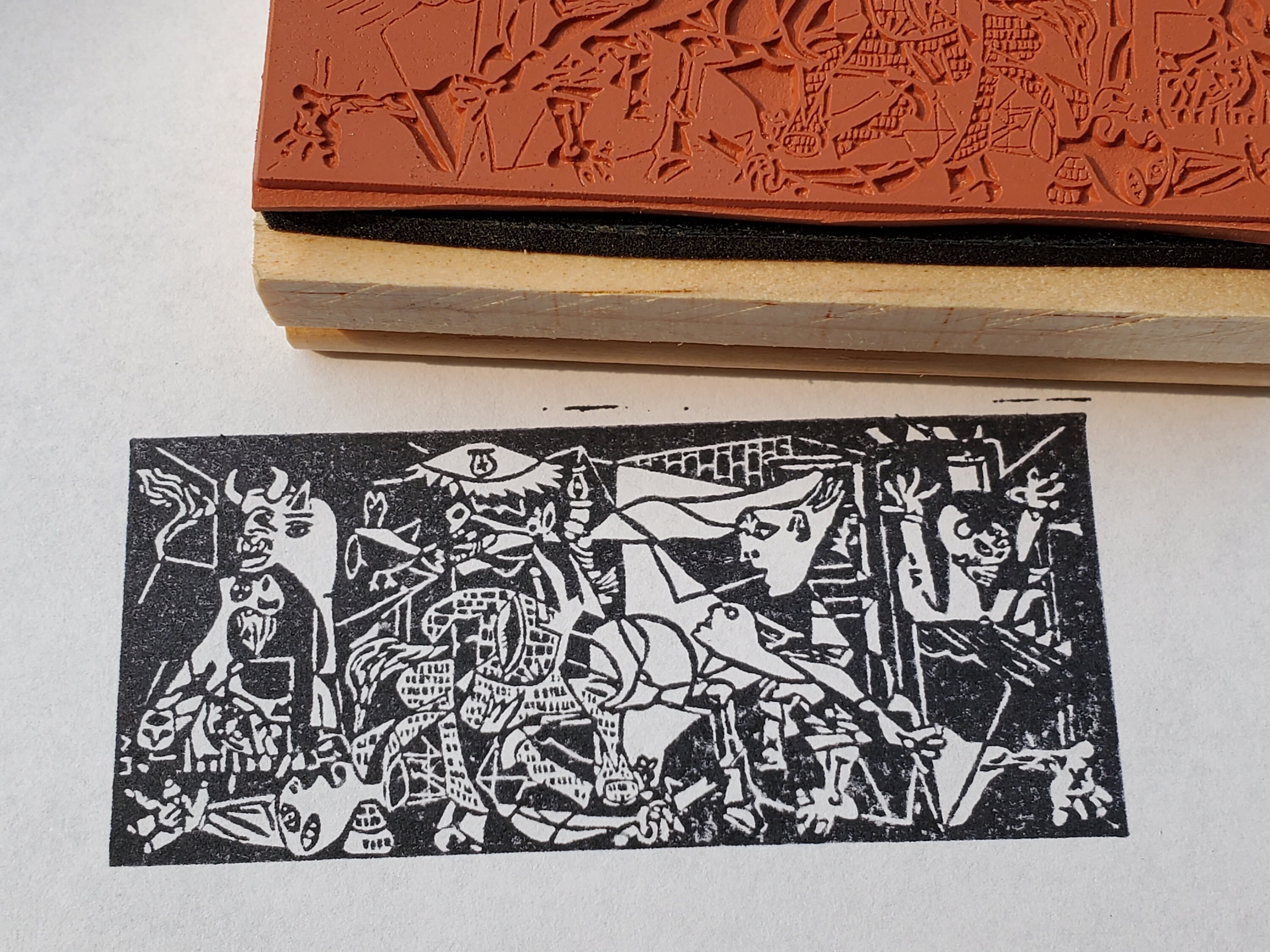 Guernica Rubber Stamp - Etsy