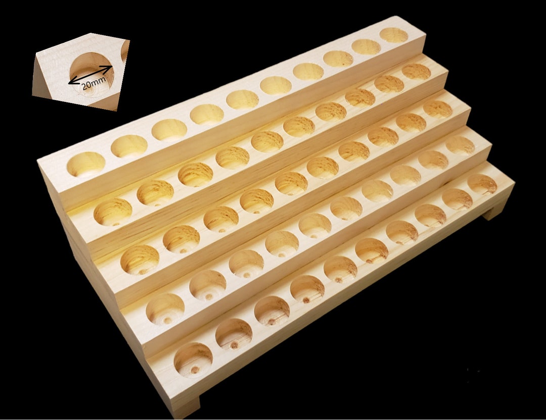 Essential Oil Display Rack – 5-row Wooden Roll-on Bottle Holder - Etsy