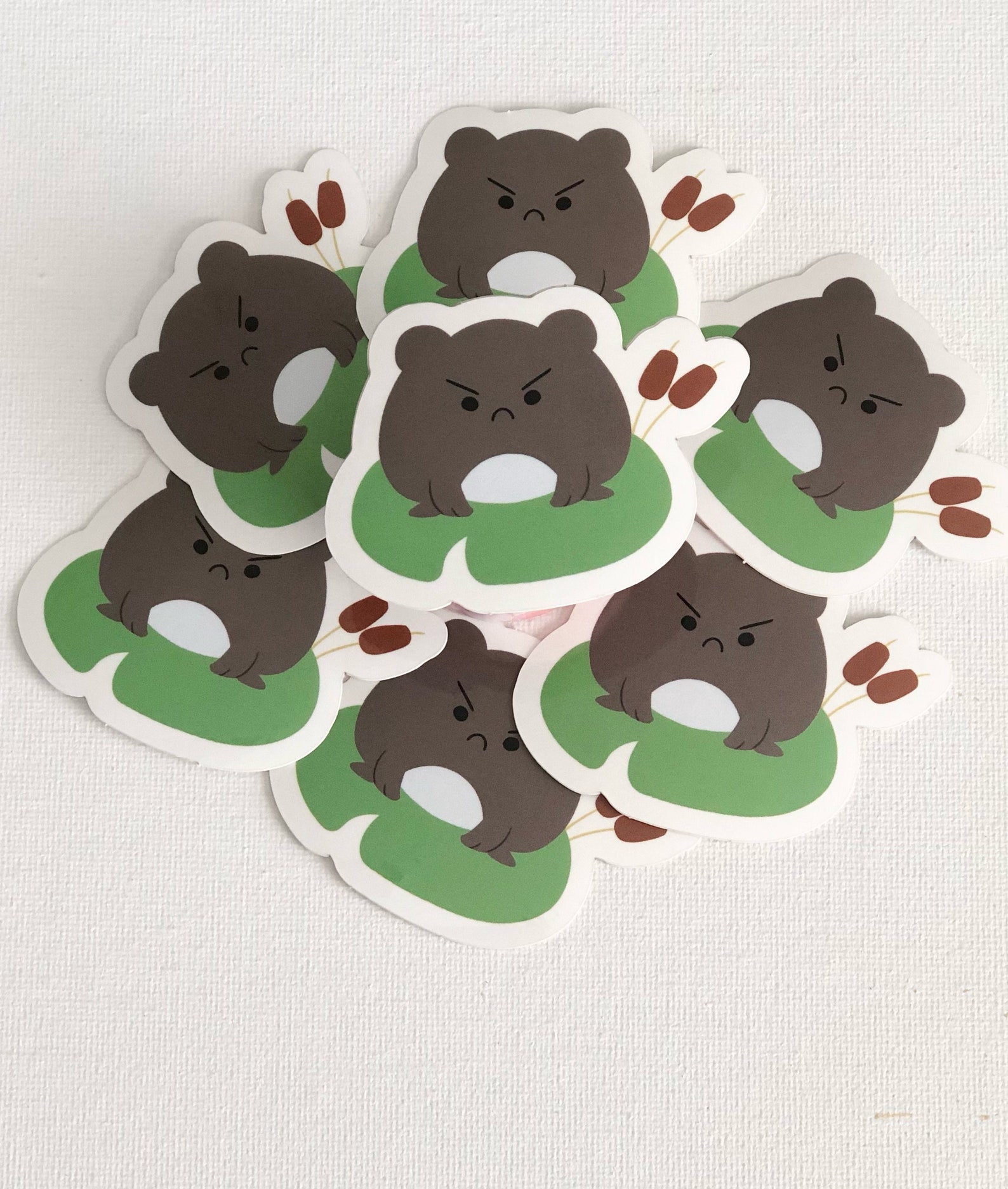 Angry Frog Stickers - Etsy