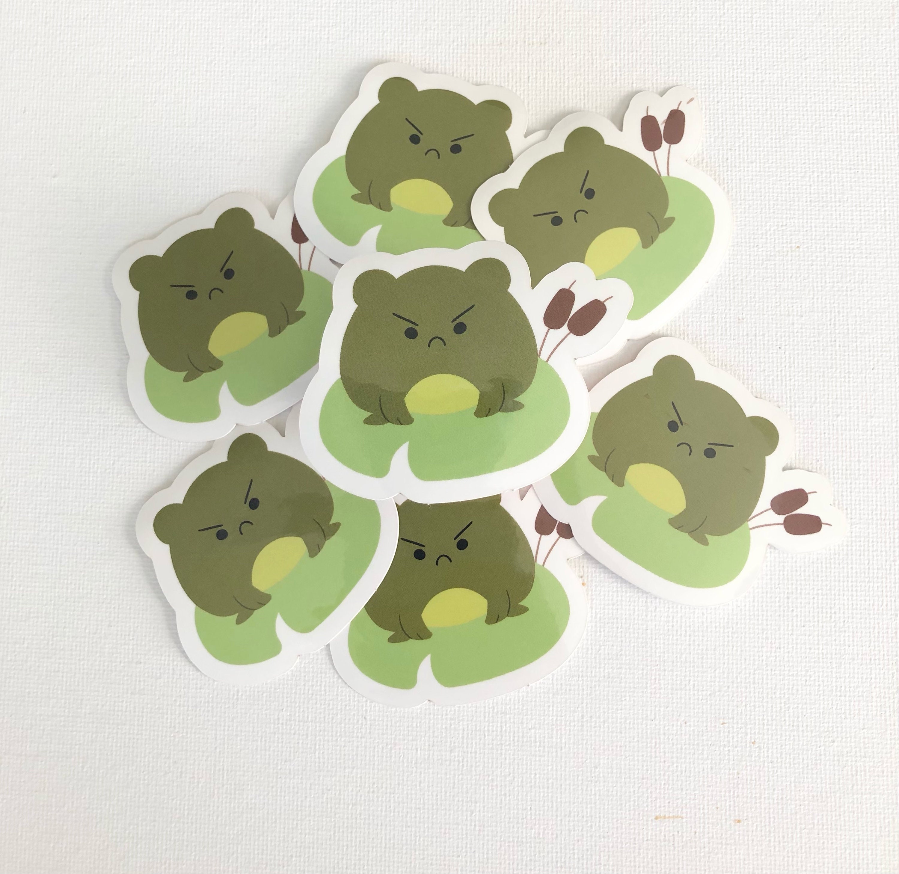 Angry Frog Stickers - Etsy