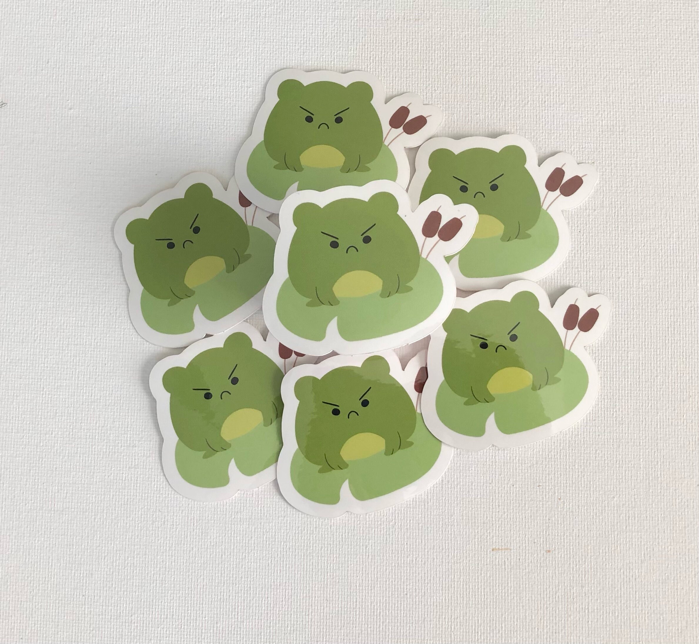 Angry Frog Stickers - Etsy
