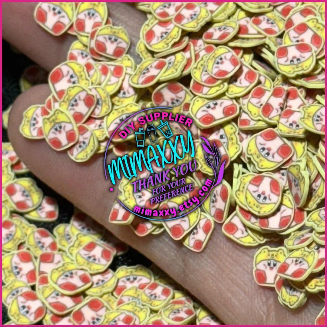 5mm Pika Pink Ball/ Polymer Clay Slices / Resin Art / Nail Art / Snow ...