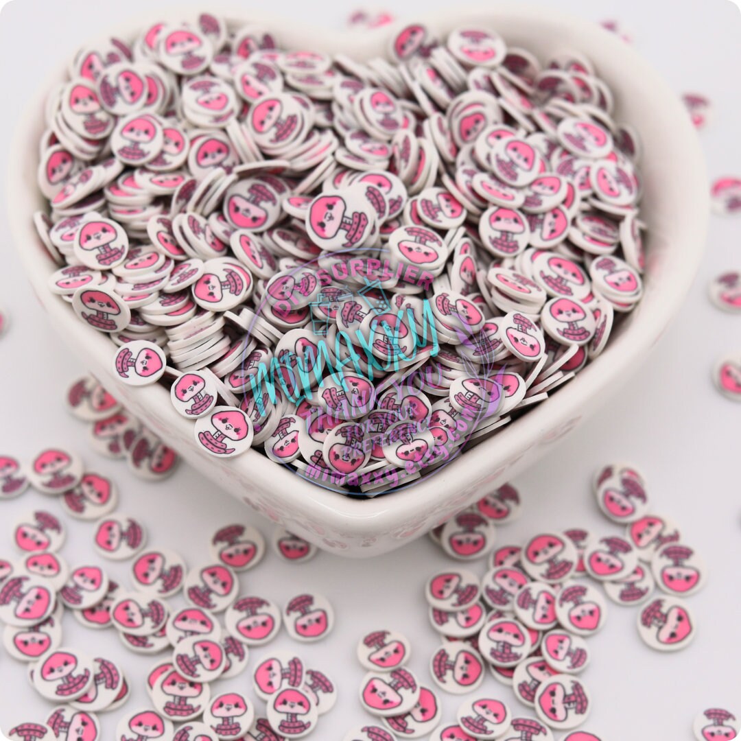 5mm Pink Snake, Face, Fake, Sprinkles, Snow Globe Tumblers, Polymer ...