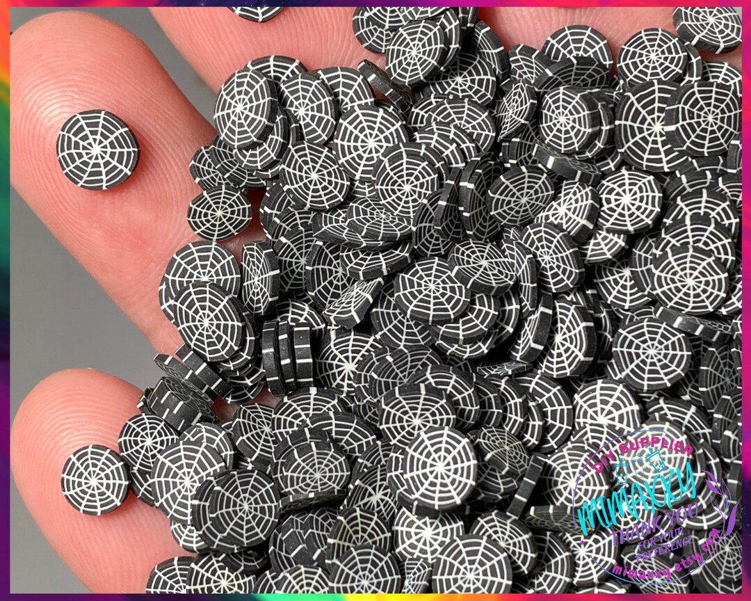 5mm Spider Web Sprinkle Slime Polymer Clay Slices Fake Bake - Etsy