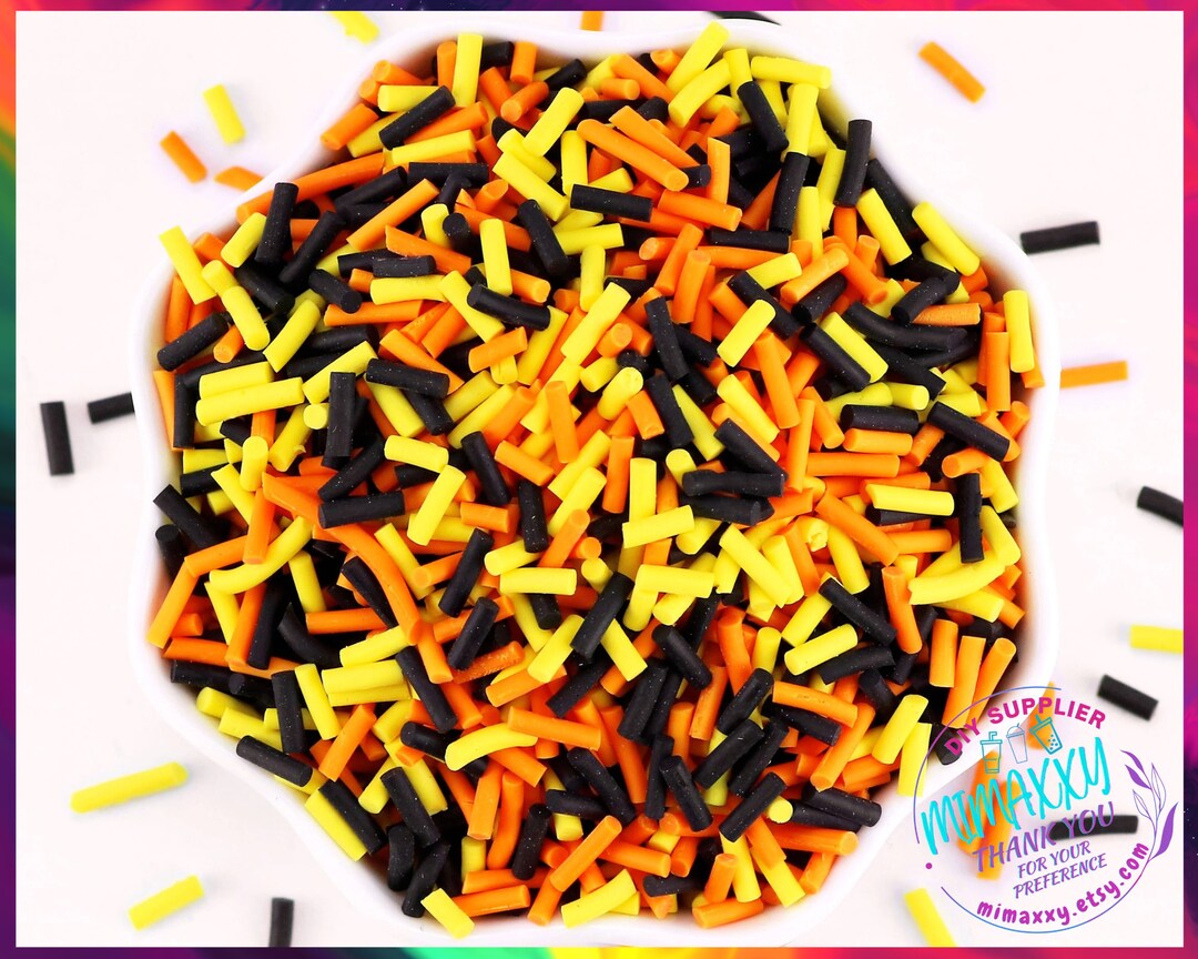 5mm Halloween Sprinkles, Pumpkin /fimo/slice Perfect for Diy/fake Food ...