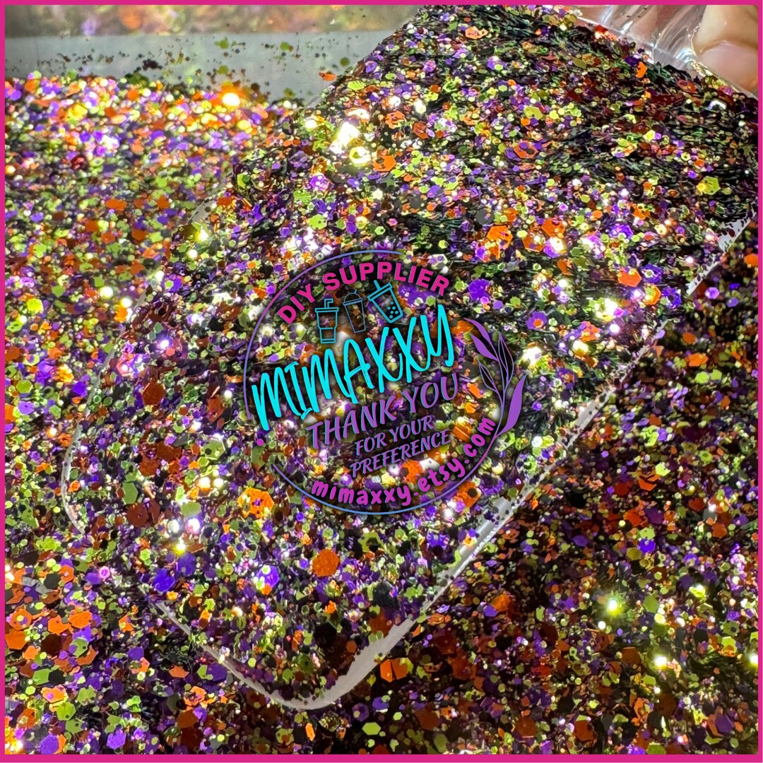 SPELL BOOK, Witches Brew, Shaped Glitter, Chunky Glitter Mix, Cosmetic ...