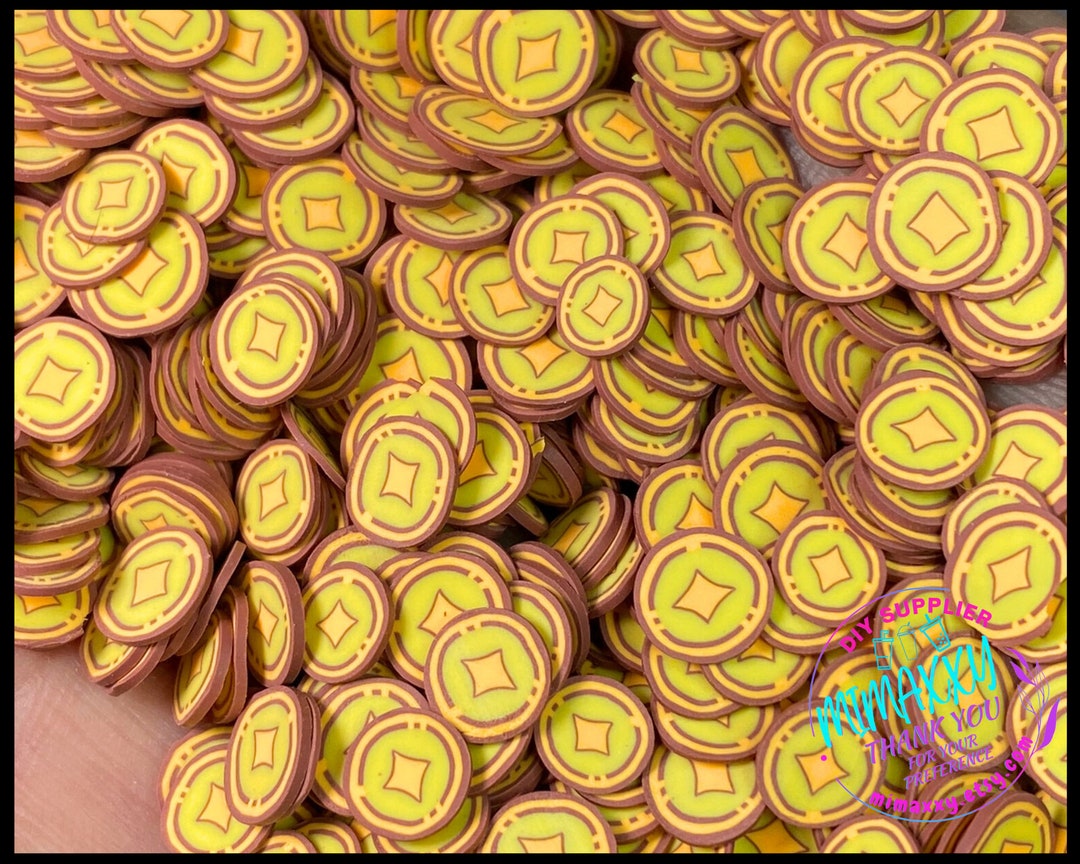 5mm Coin Video Game Sprinkle Slime Polymer Clay Slice Slices - Etsy