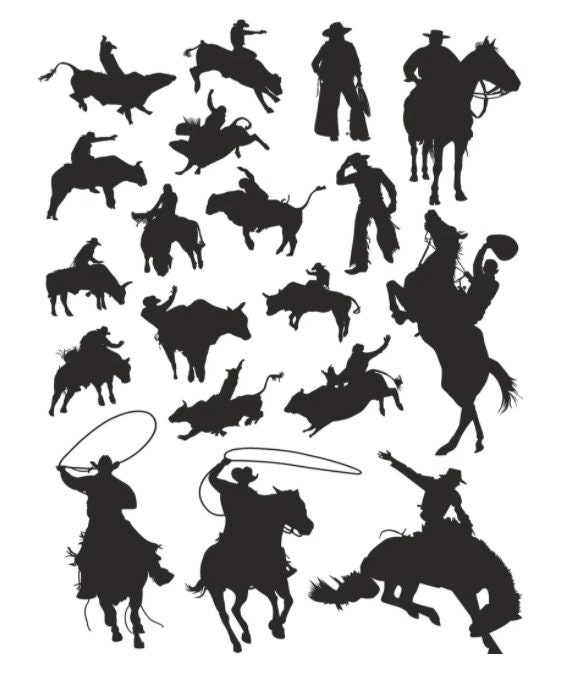 Cowboy SVG Bundle: Western Cut Files (digital Download) - Etsy