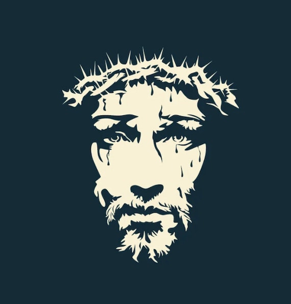 Jesus Face Silhouette