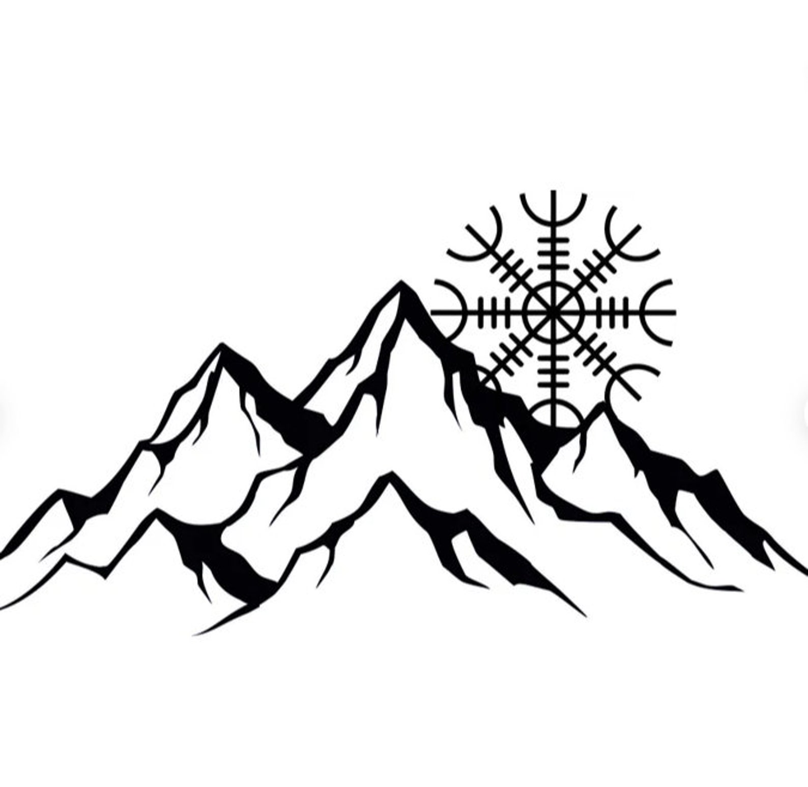 Helm of Awe SVG, Huginn and Muninn Raven Svg, Viking Runes Svg, Viking ...