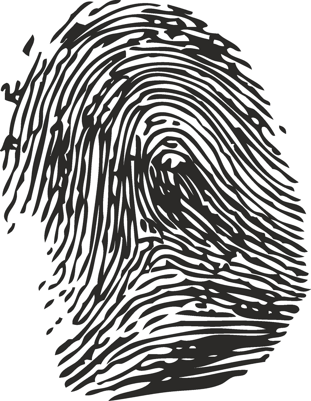 Fingerprint SVG Clipart: Biometric Thumb Print (digital Download) - Etsy