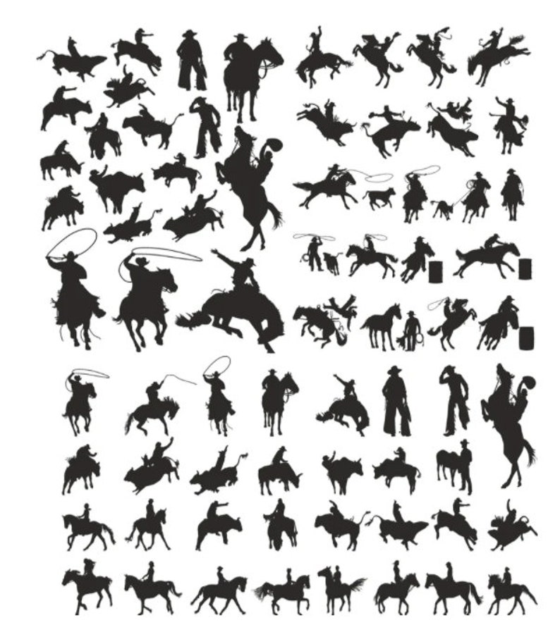 Cowboy SVG Bundle: Western Cut Files (digital Download) - Etsy