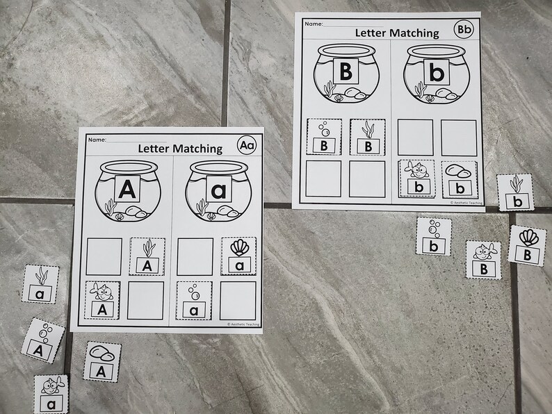 Matching Letter Activity Printable Alphabet Lowercase - Etsy