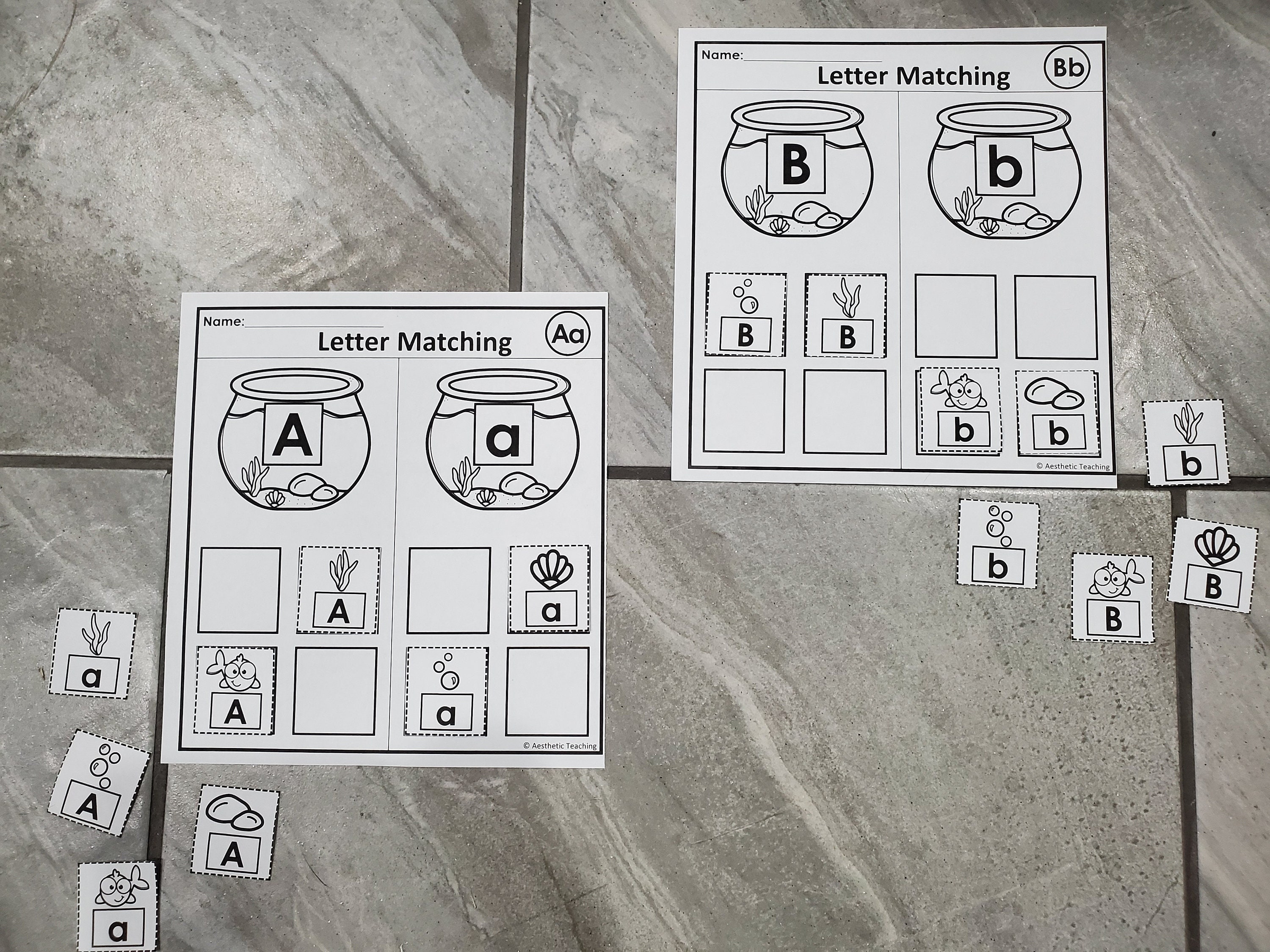 Matching Letter Activity Printable Alphabet Lowercase - Etsy