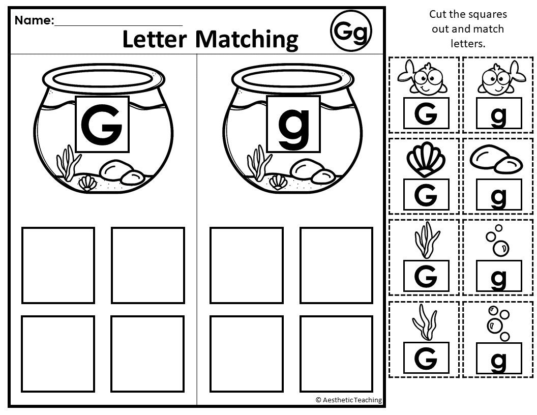 Matching Letter Activity Printable Alphabet Lowercase - Etsy