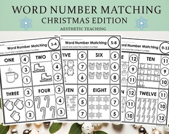 Number Matching - Etsy