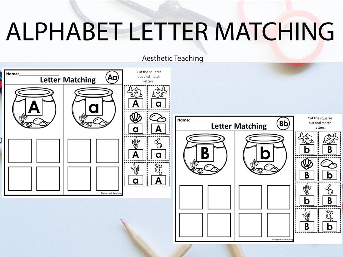 Matching Letter Activity Printable Alphabet Lowercase - Etsy