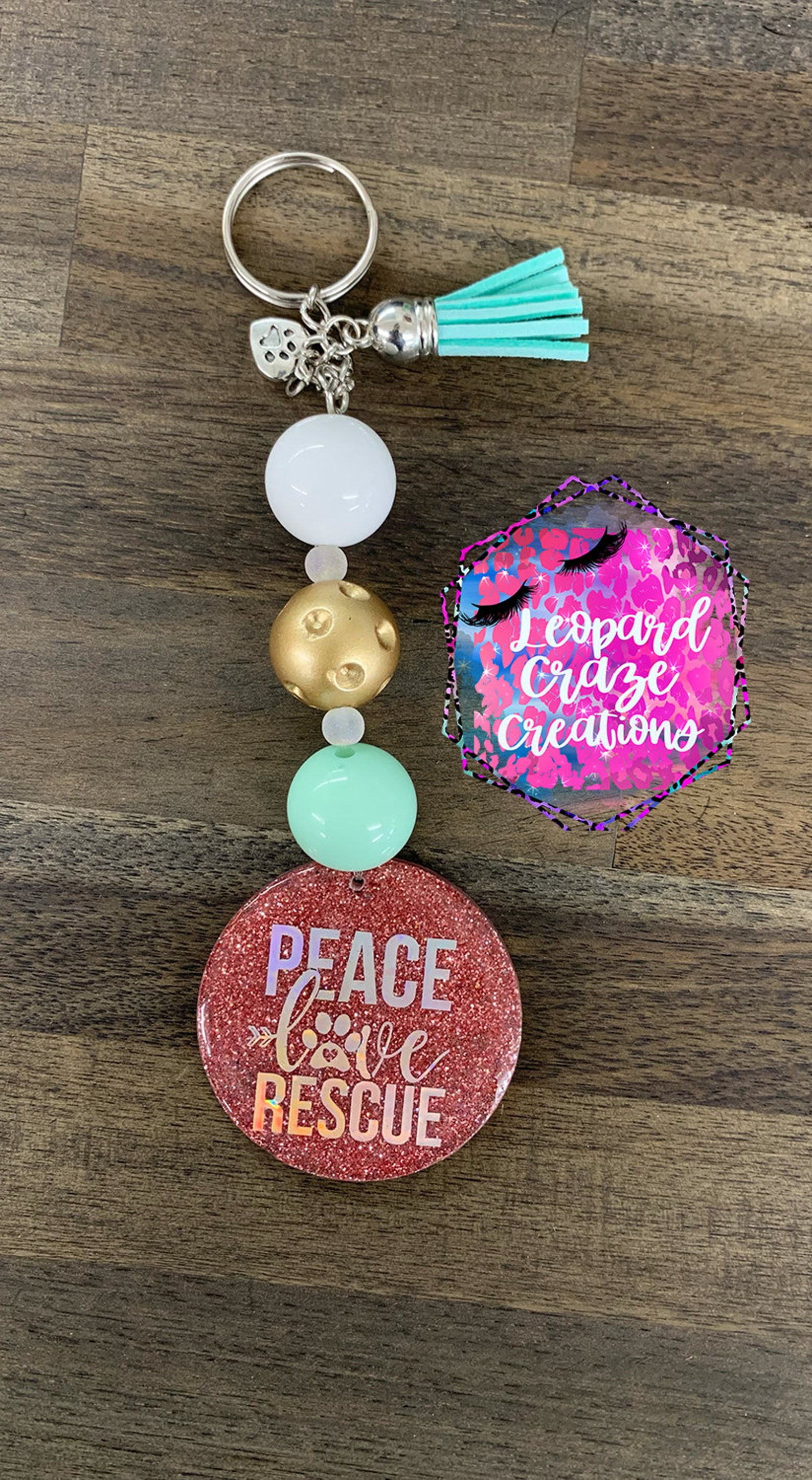 Bubble Gum Bead Keychain CUSTOM & Rts-monogrammed - Etsy