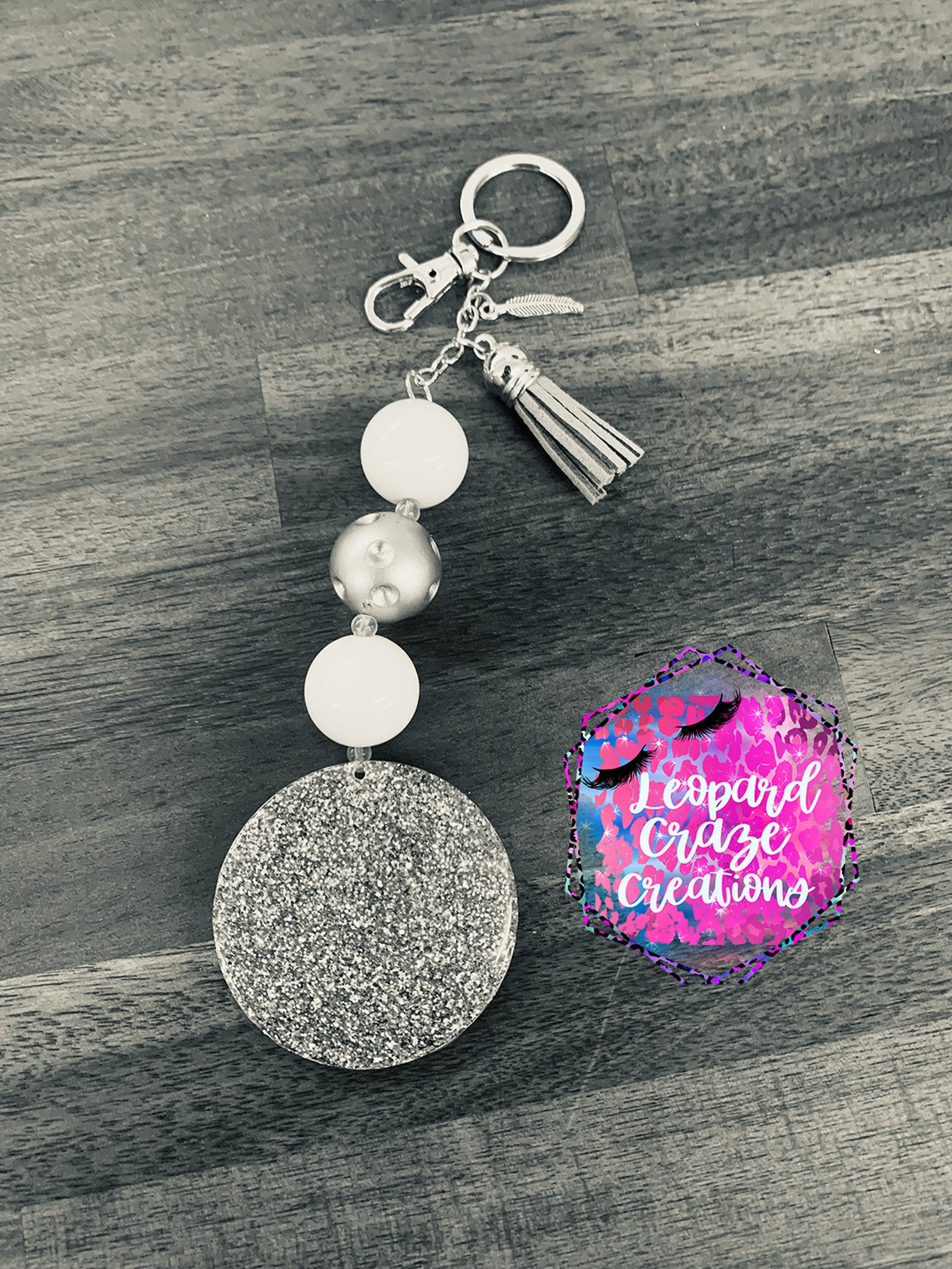 Bubble Gum Bead Keychain CUSTOM & Rts-monogrammed - Etsy