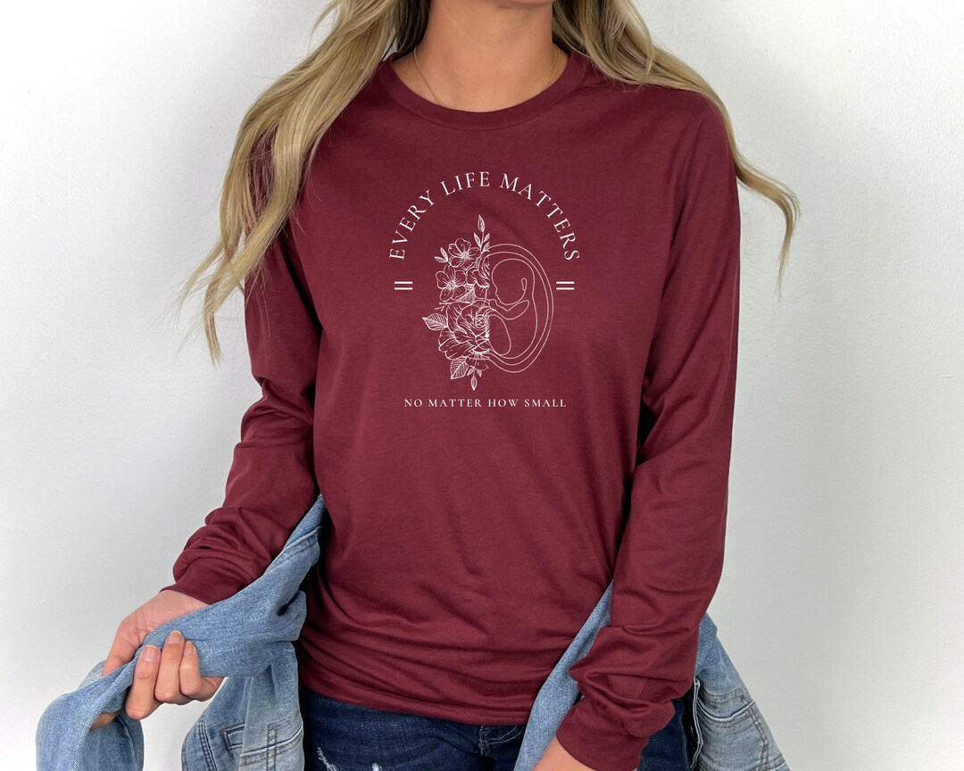 Every Life Matters Pro-life Shirt White Font Save the - Etsy