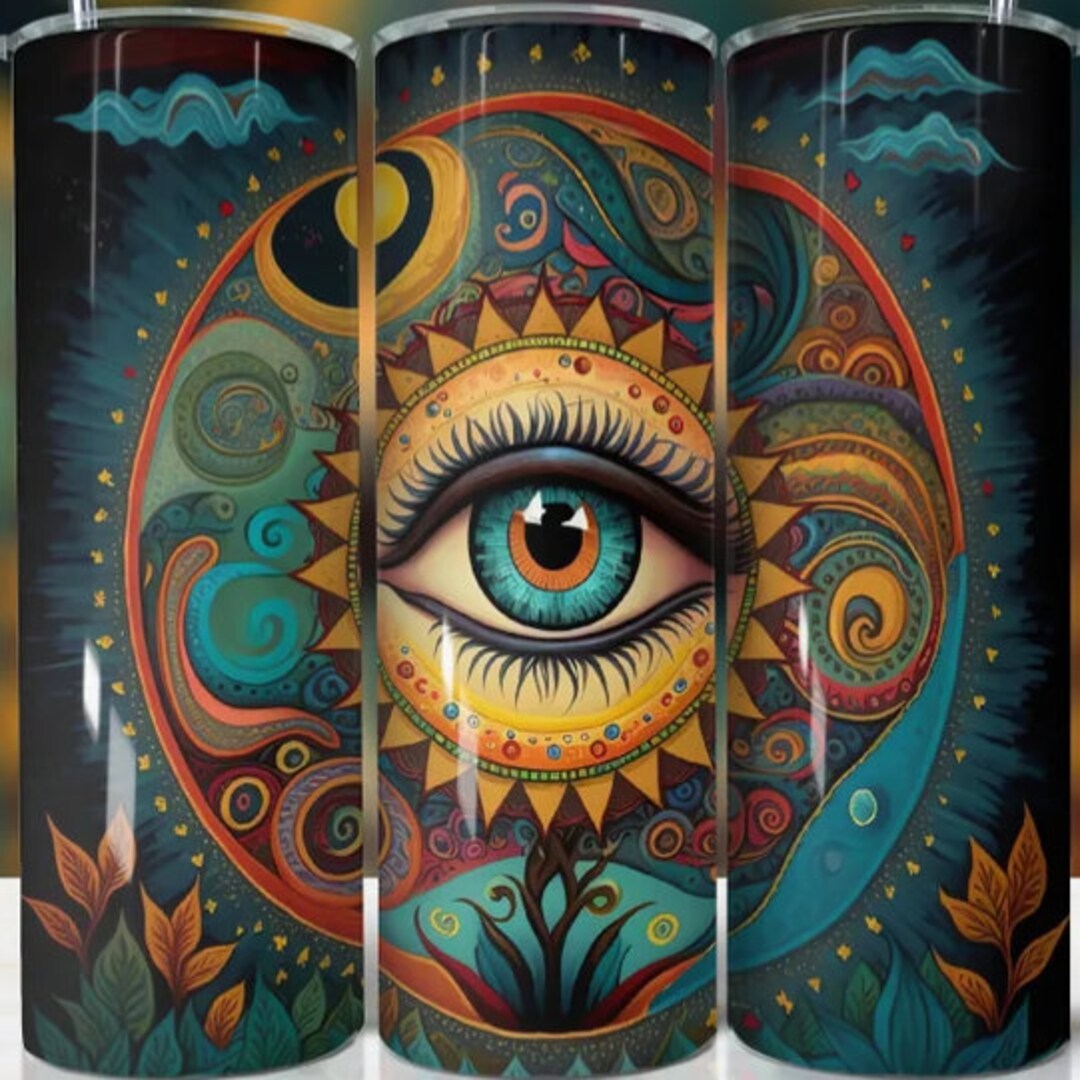 Evil Eye, Turkish Eye Tumbler, Hamsa Hand, Mystical Eye, Celestial ...