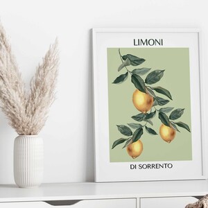 Lemon Branch Print/positano Poster/ Pop Art Posters/ Colourful Posters ...
