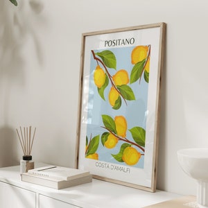 Lemon Branch Print/positano Poster/ Pop Art Posters/ Colourful Posters ...