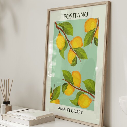 Lemon Branch Print/positano Poster/ Pop Art Posters/ Colourful - Etsy UK