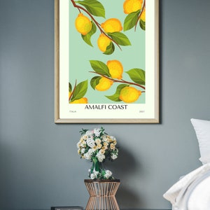 Lemon Branch Print/positano Poster/ Pop Art Posters/ Colourful Posters ...