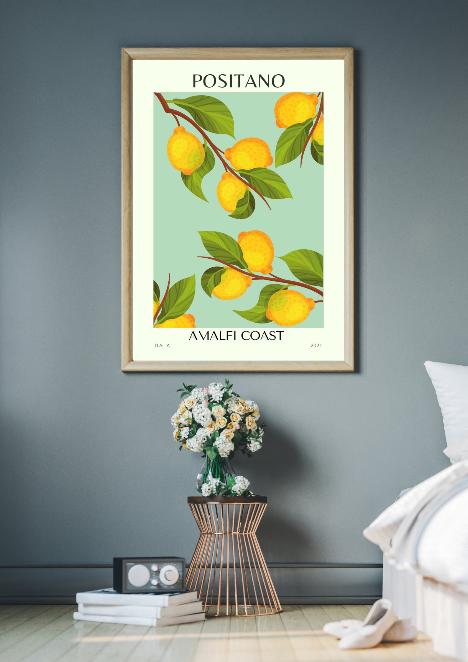 Lemon Branch Print/positano Poster/ Pop Art Posters/ Colourful | Etsy UK