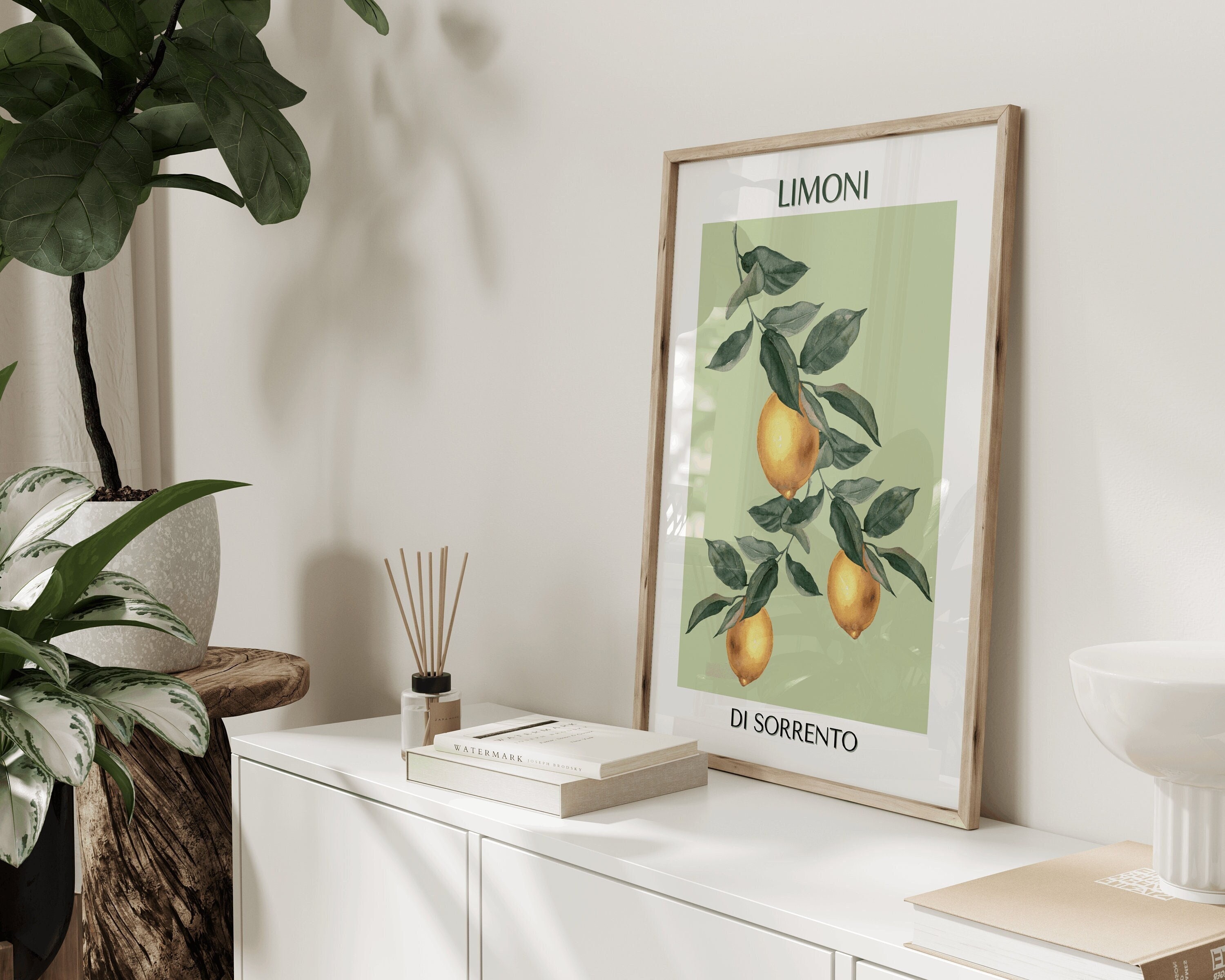 Lemon Branch Print/positano Poster/ Pop Art Posters/ Colourful - Etsy
