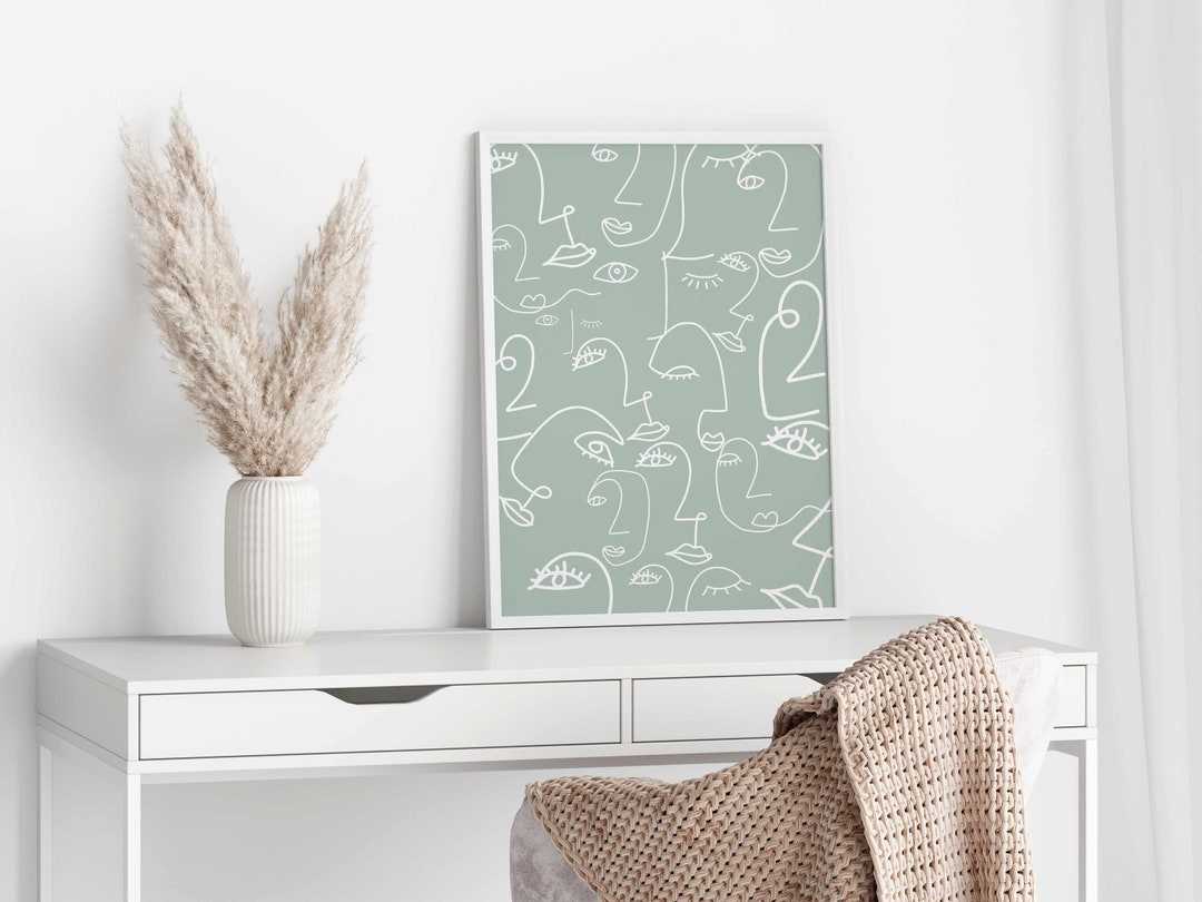 Pablo Picasso One Line Drawing Collection/ Minimalistic Abstract Faces ...