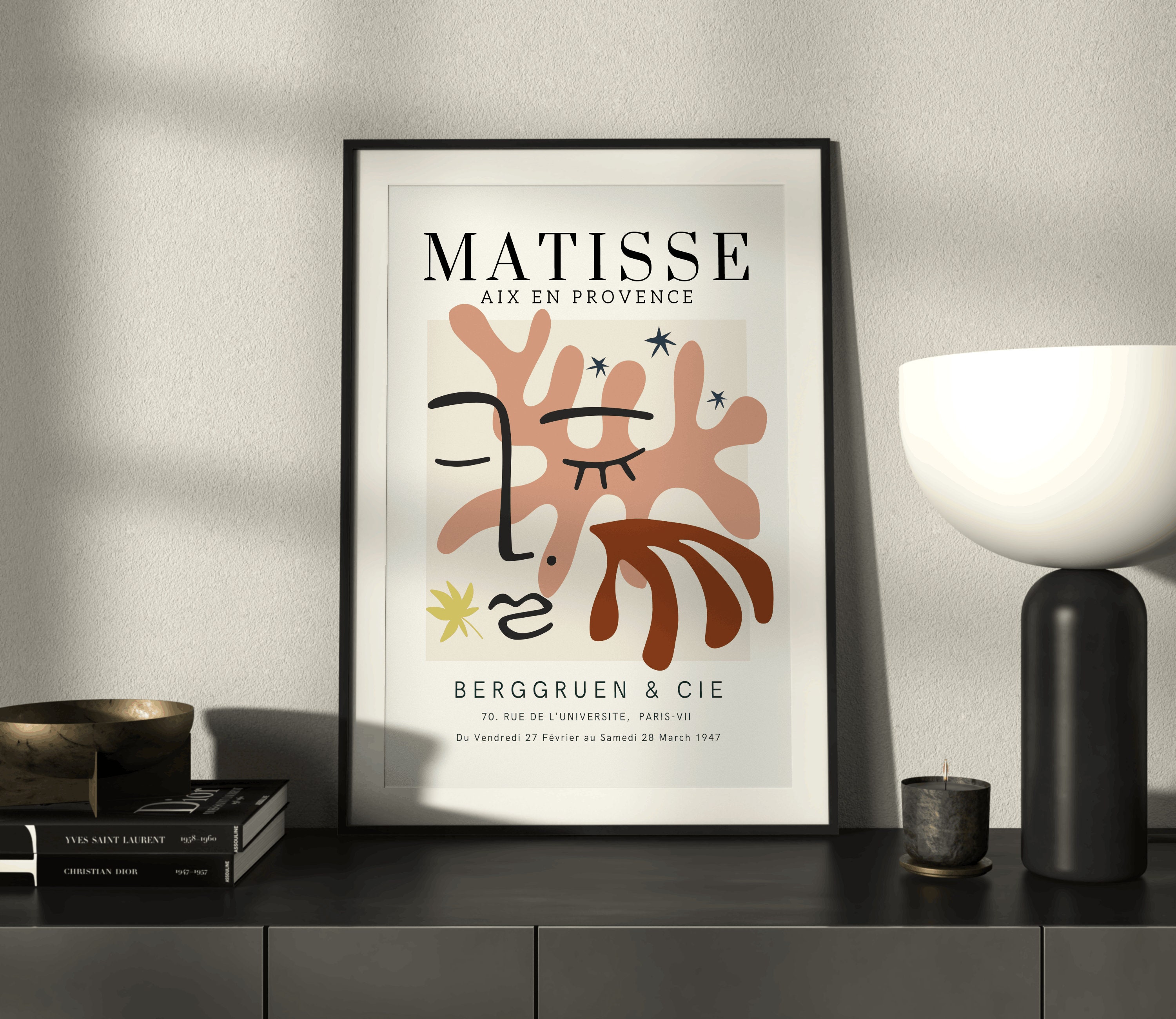Henri Matisse bright and colourful retro wall art design — Go Poster Store