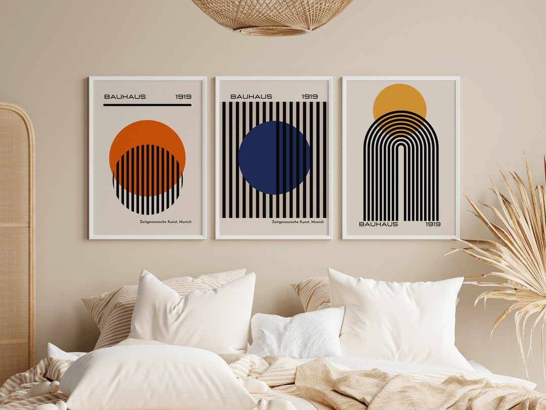 Bauhaus 1919 Art Print Set: Modern Gallery Wall Decor - Etsy
