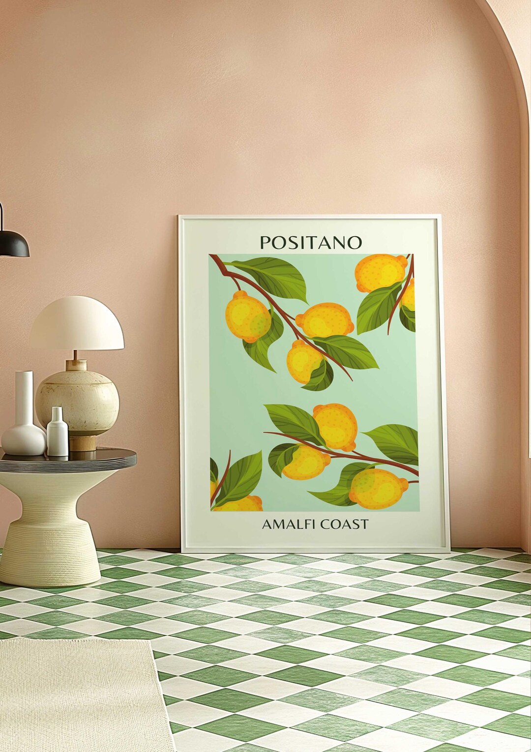 Lemon Branch Print/positano Poster/ Pop Art Posters/ Colourful Posters ...