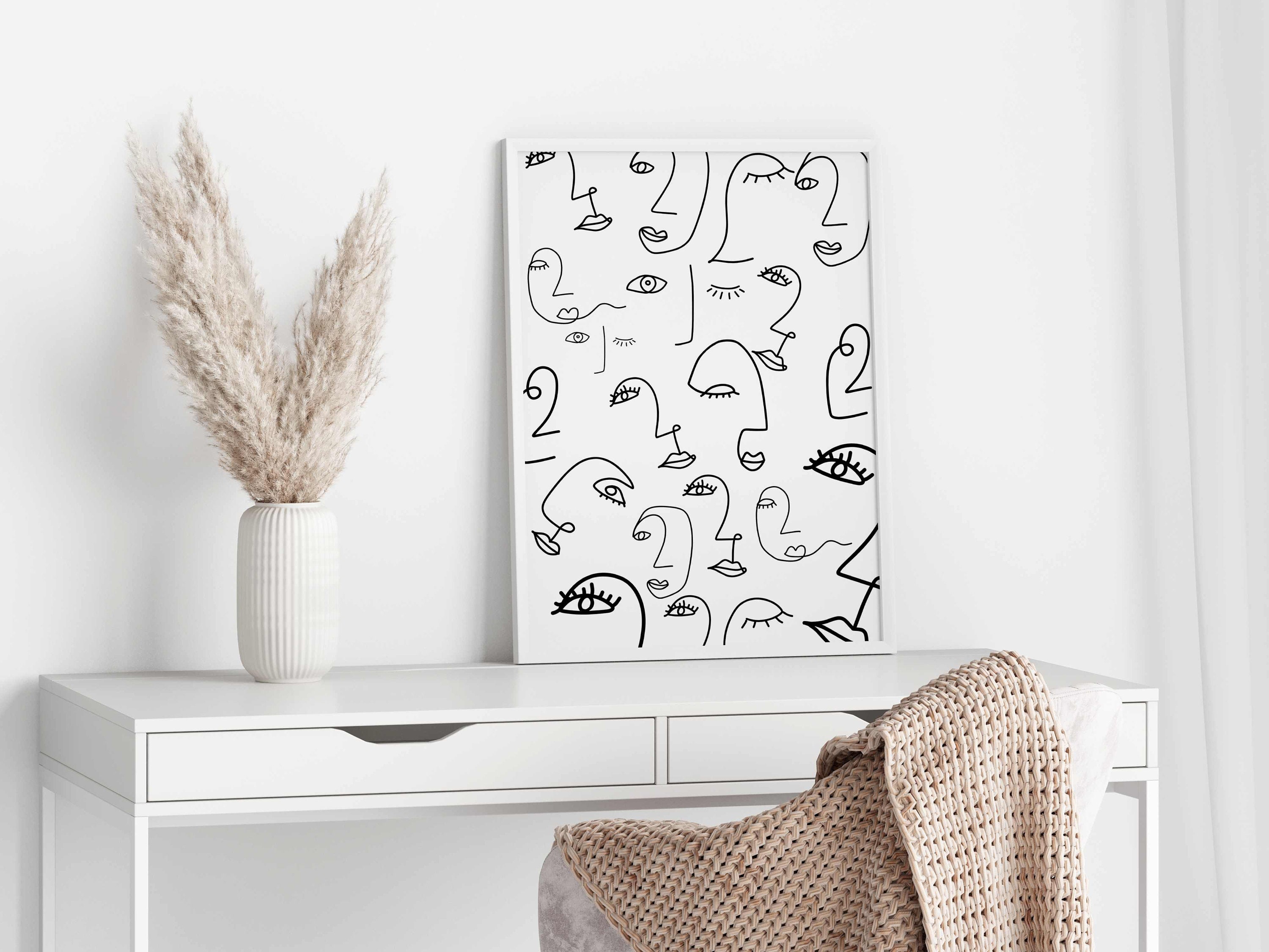Pablo Picasso One Line Drawing Collection/ Minimalistic | Etsy