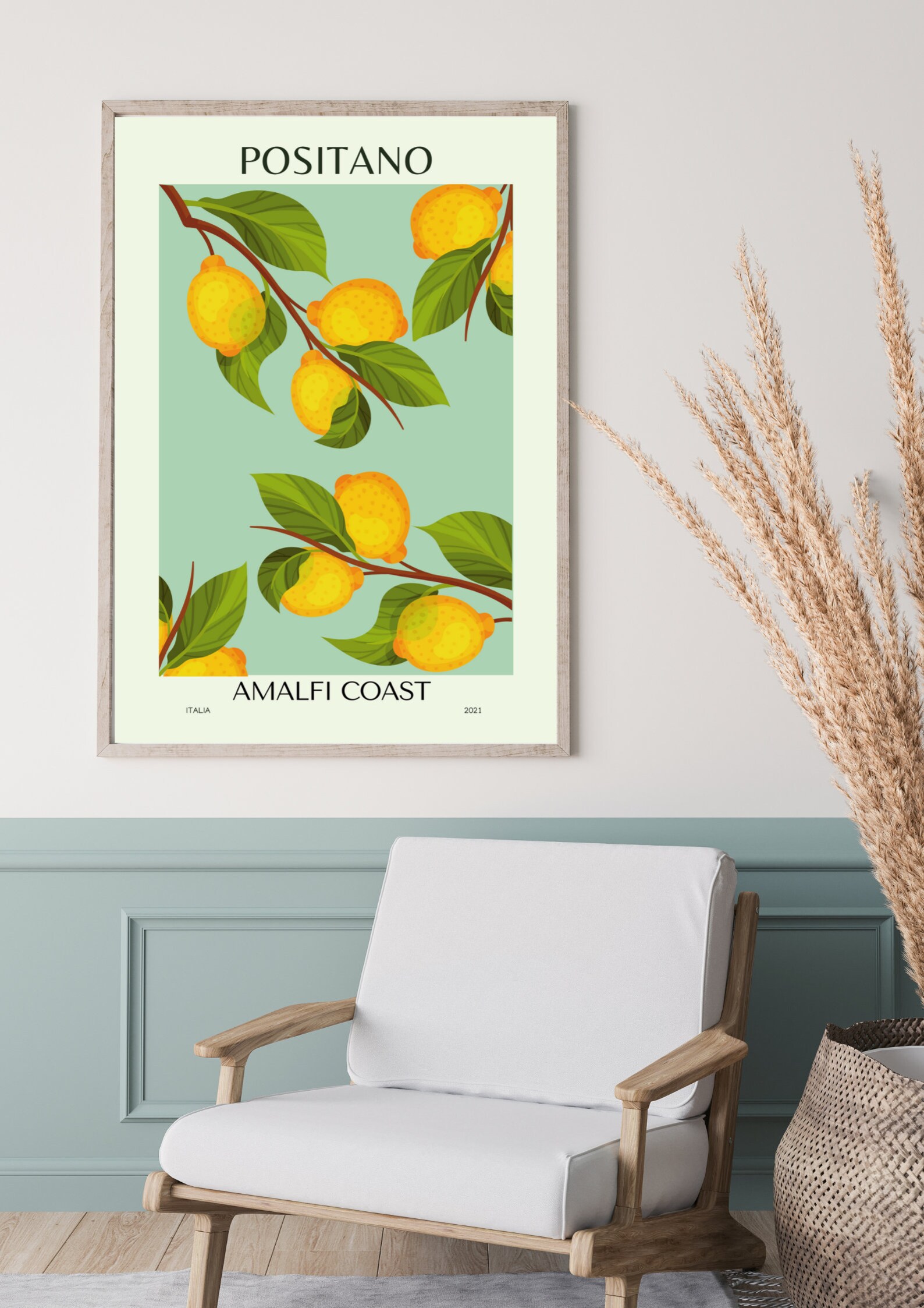 Lemon Branch Print/positano Poster/ Pop Art Posters/ Colourful - Etsy UK