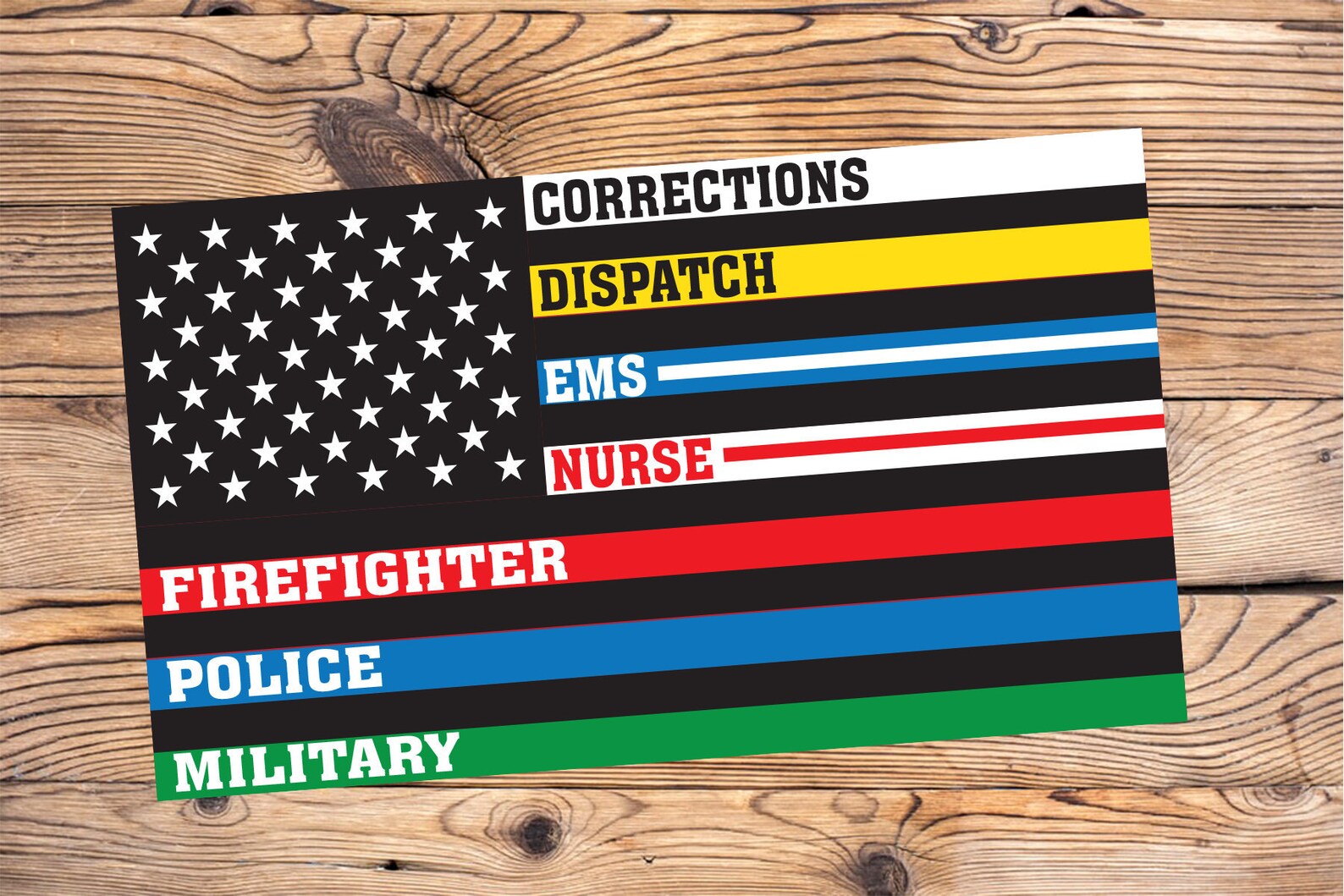 Thin Line USA Flag First Responders Decal Military Police | Etsy
