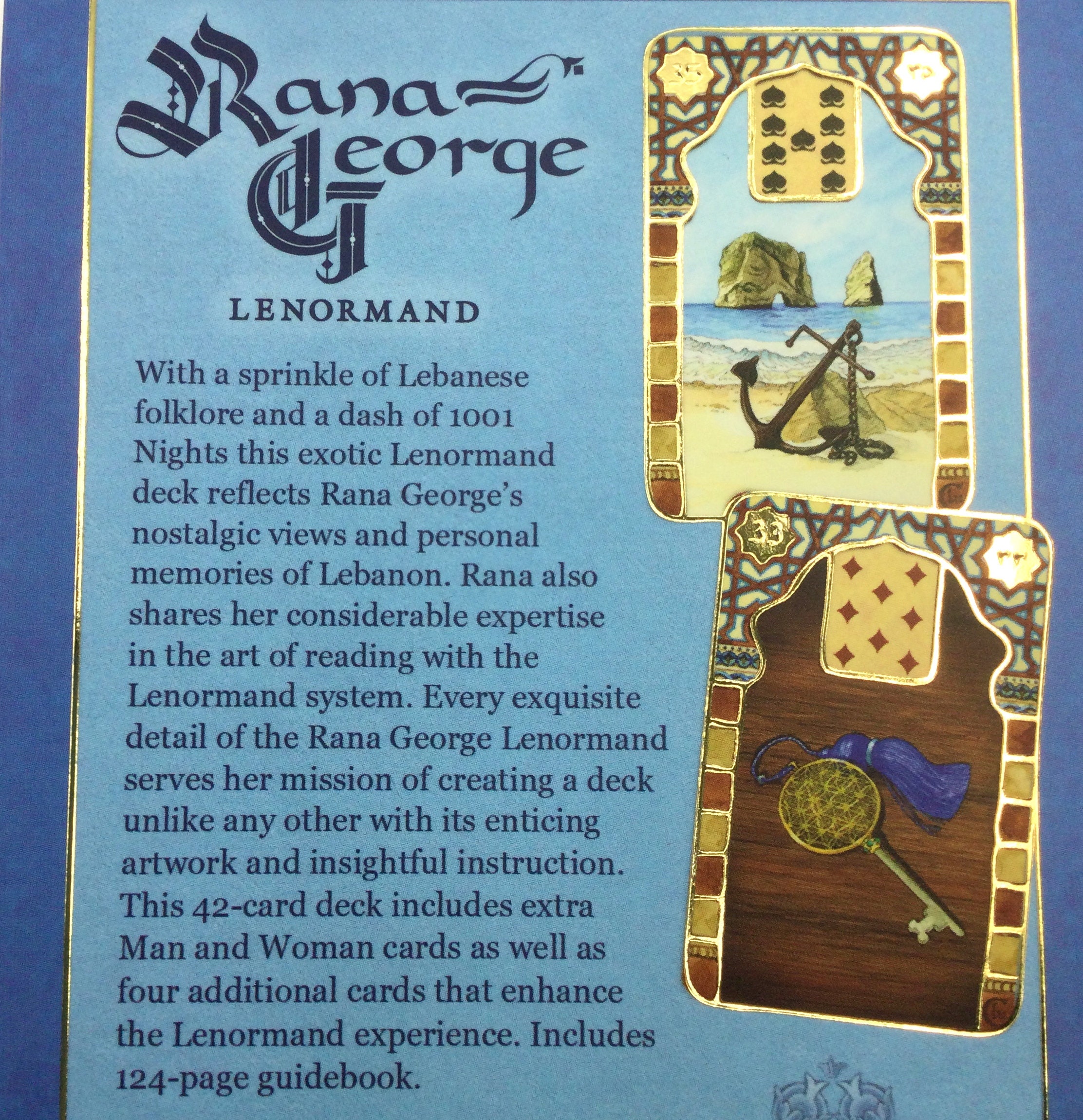 Rana George Lenormand Authentic Cards With Elegant Gold Foil | Etsy
