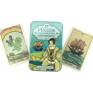 Pixie's Astounding Lenormand in a Tin, Authentic, by Edmund Zebrowski ...