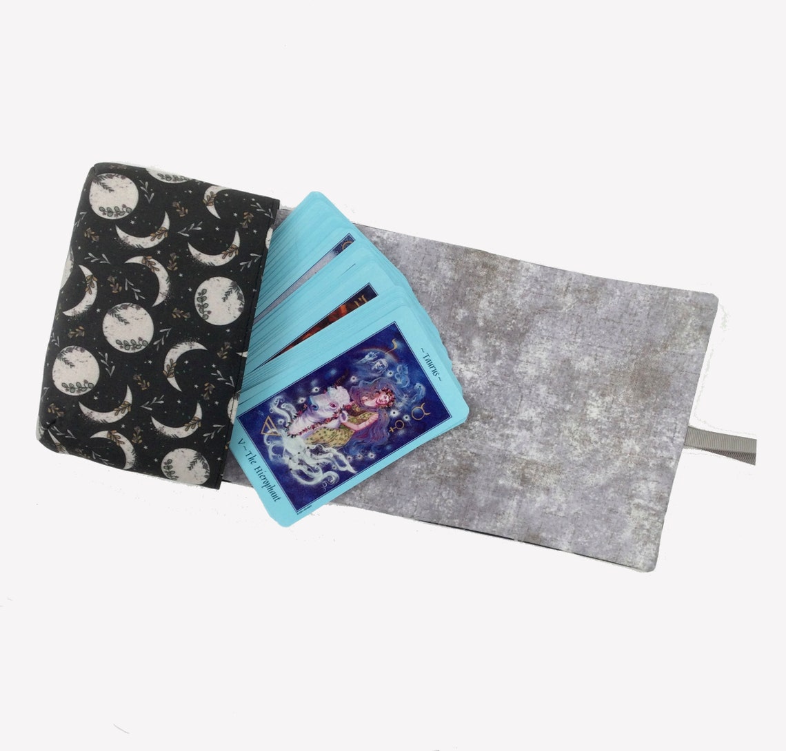 Full Moon Tarot Card Wrap Crescent Moon Oracle Card Wrap - Etsy