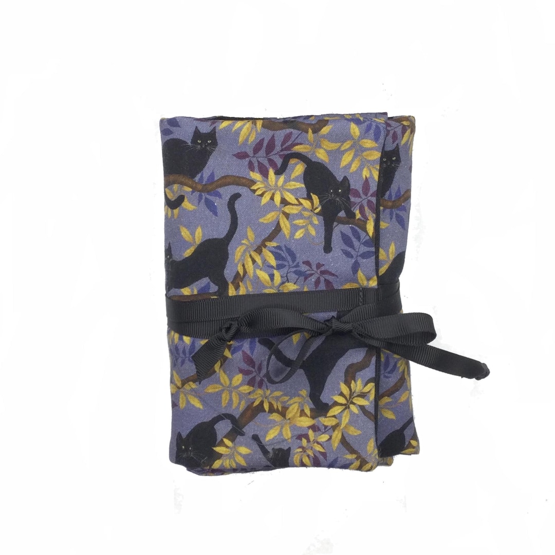 BLACK CAT Oracle Tarot Card Wrap Pouch & Mini Reading Cloth Attached - Etsy