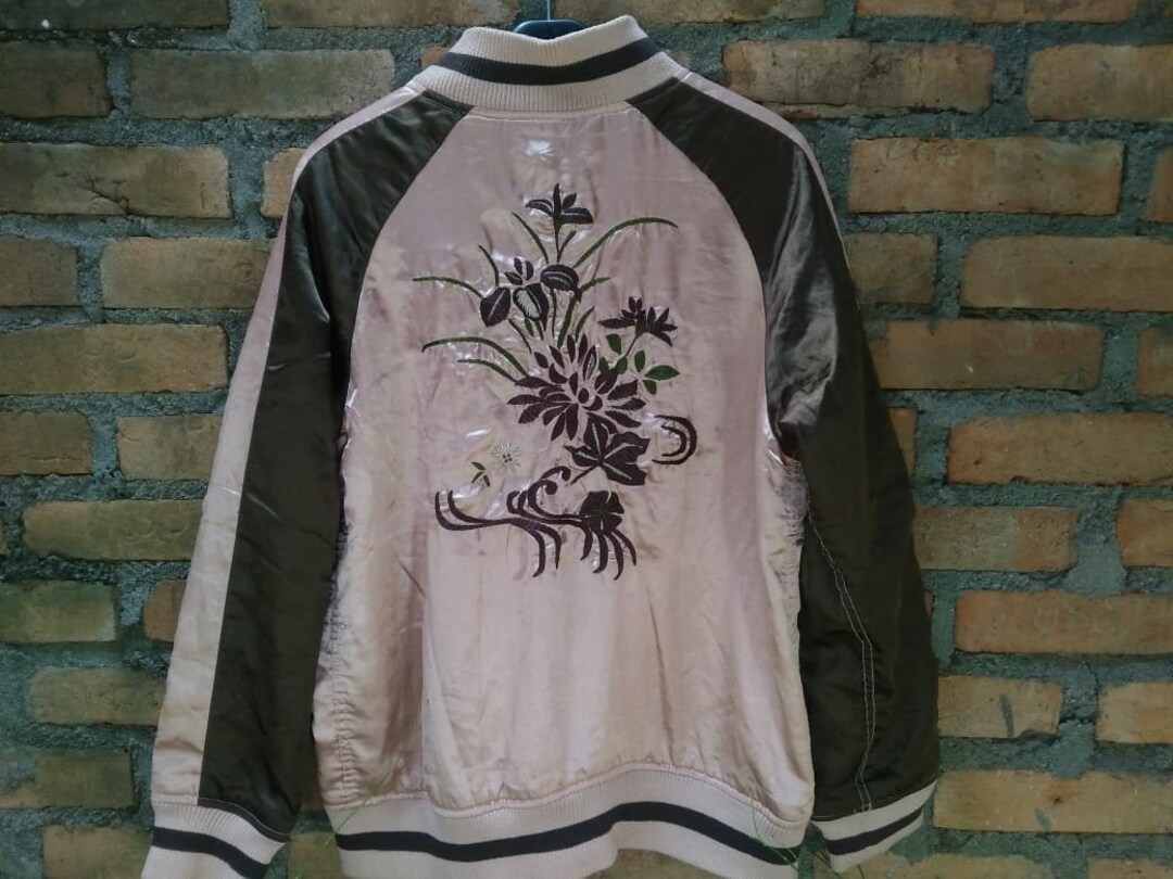 Vintage Japanese Sukajan Jacket Embroidered - Etsy