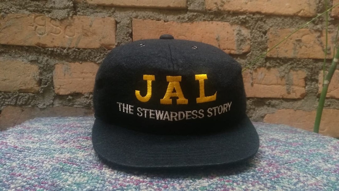 Vintage Wool JAL Cap Hat Japan Air Line Hat Cap - Etsy