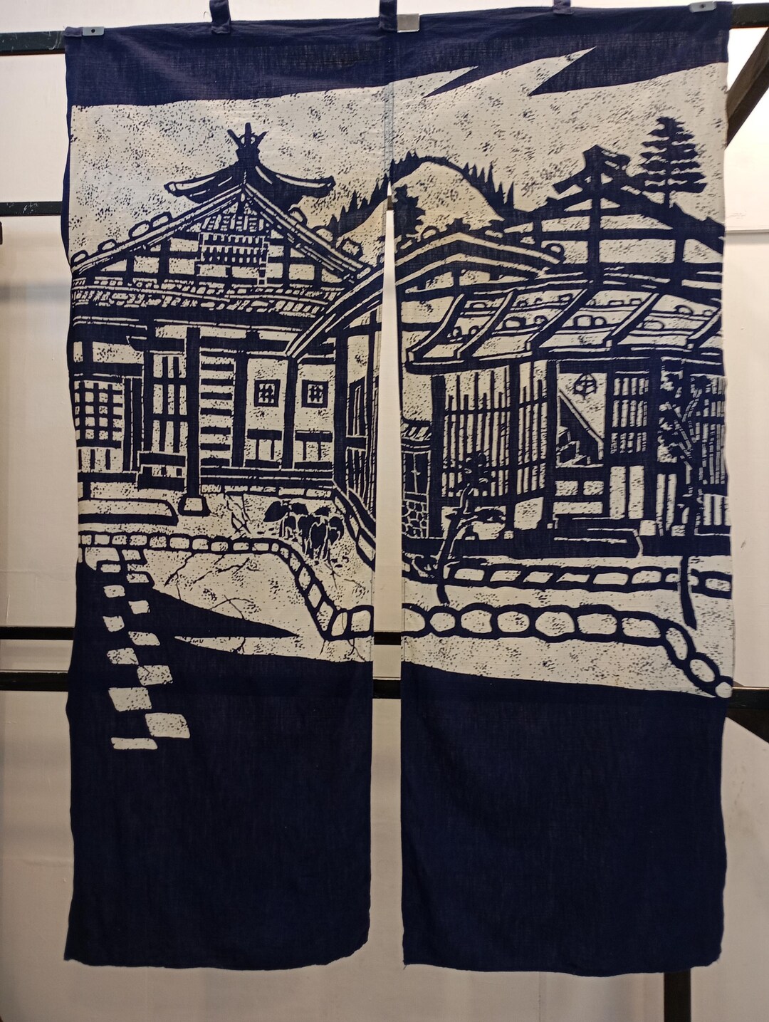 Vintage Japanese Noren Blue Indigo - Etsy