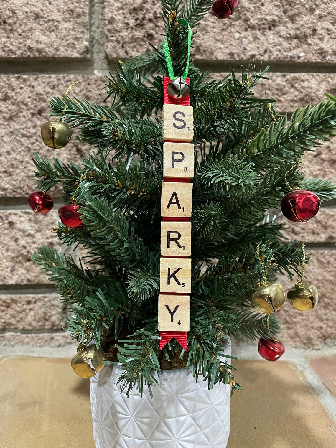 Custom Scrabble Letter Christmas Ornaments - Etsy