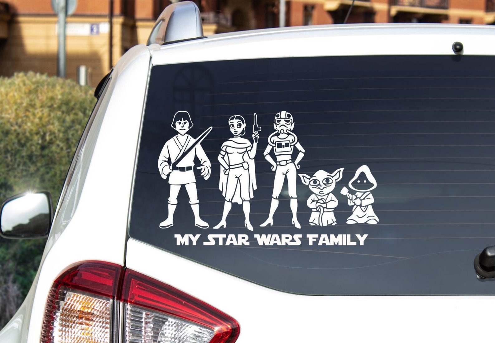 Star Wars Stick Figure Family Vinyl Decals Car and Vehicle - Etsy