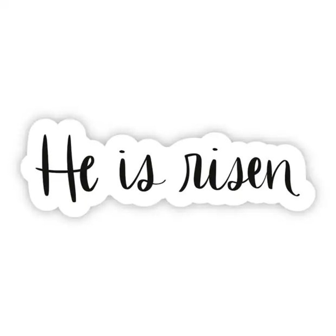 His is Risen Sticker, Decal - Etsy